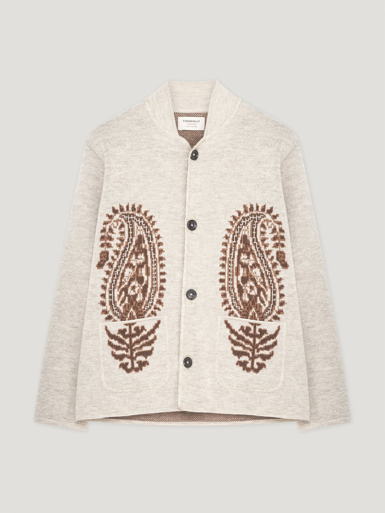 Natural Single Breasted Paisley Jacket – CD Shop | Classic Driver