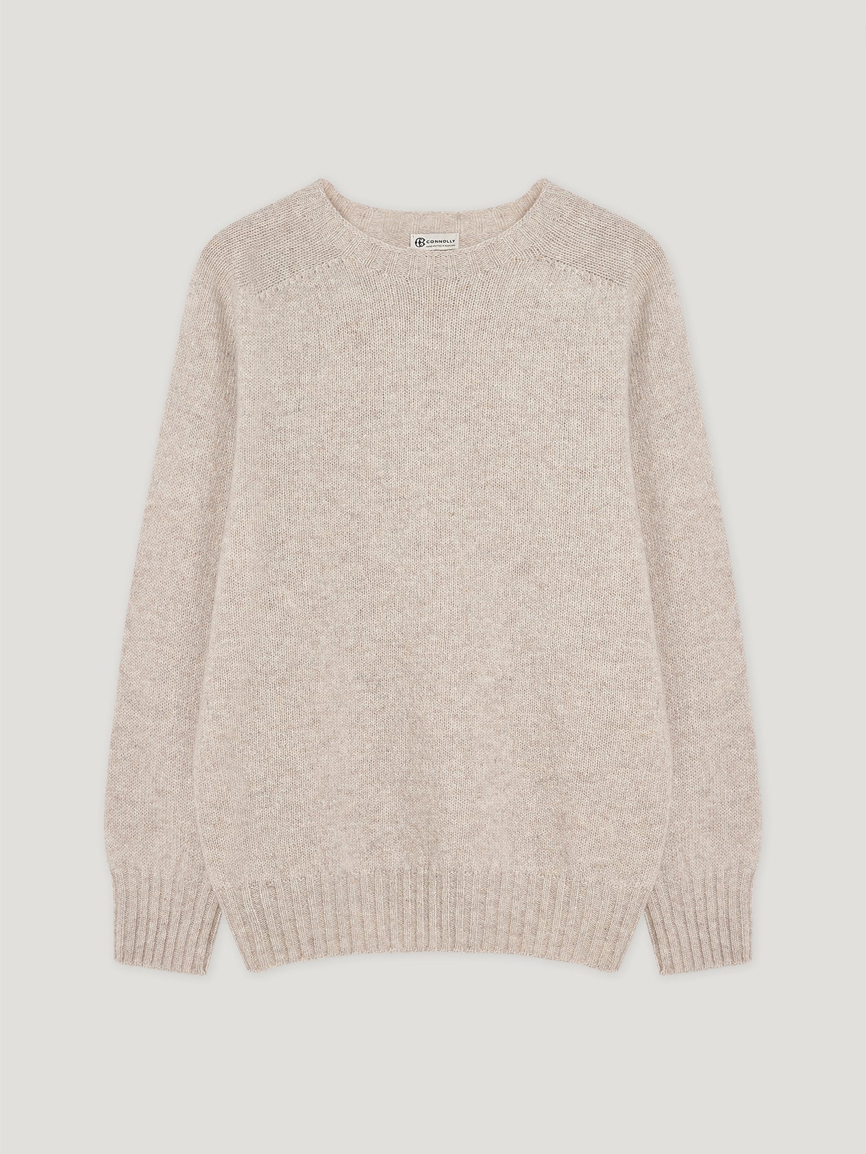 Winter White Shetland Crew Neck Sweater – CD Shop | Classic Driver